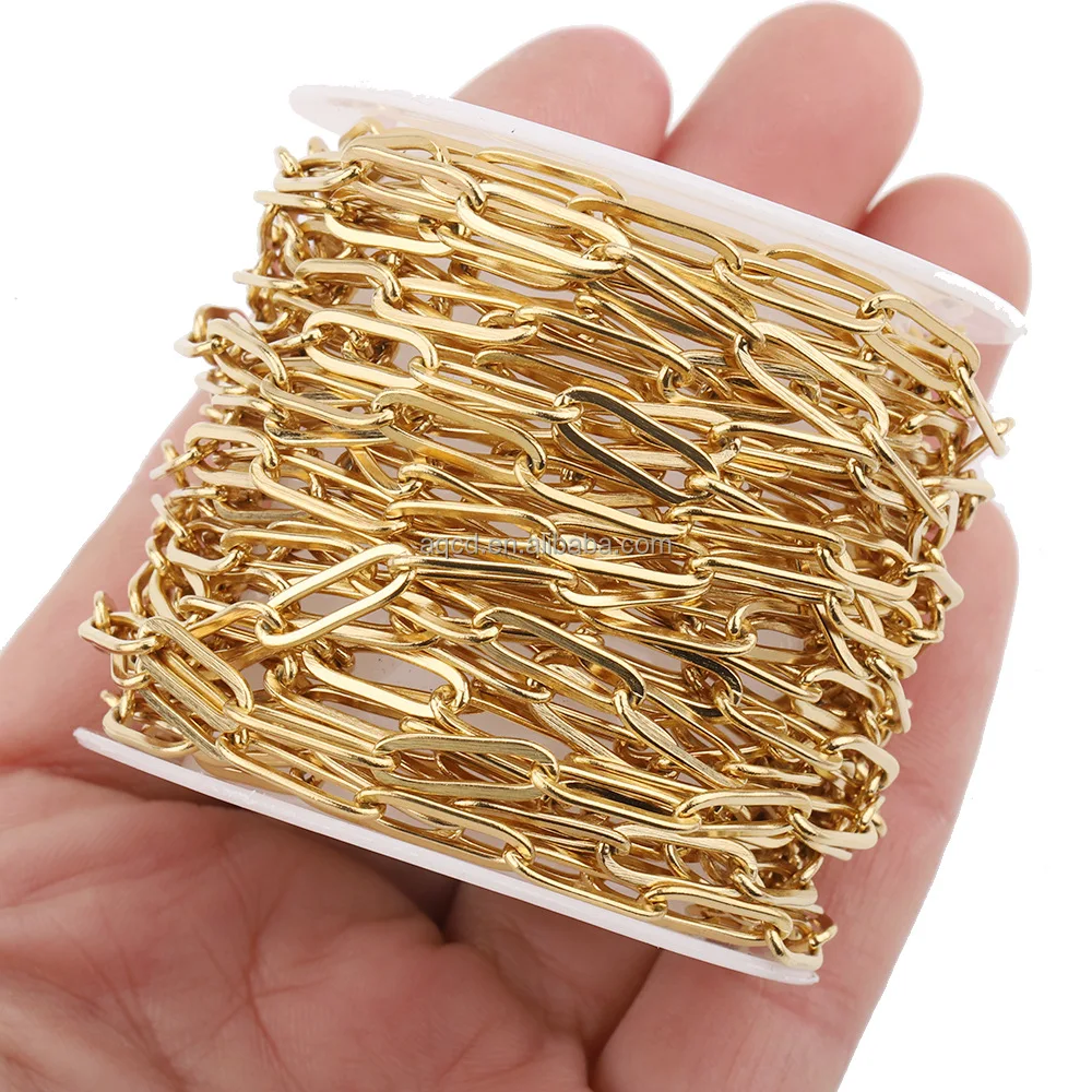 Custom 14k 18k Gold Silver Stainless Steel Chain Diy Customized ...