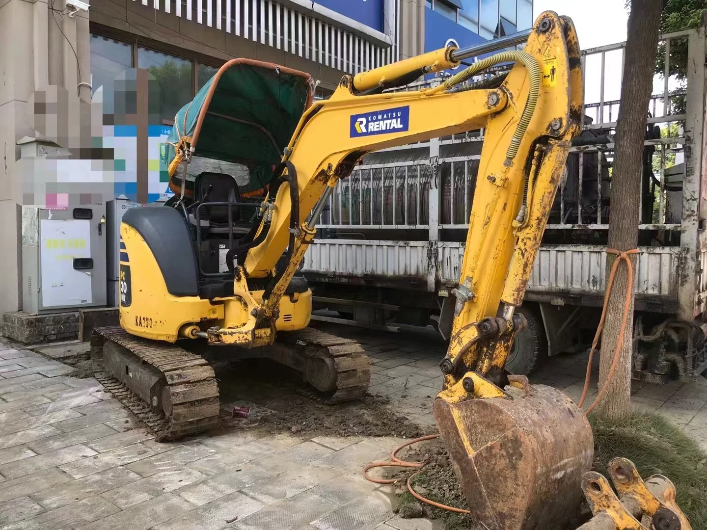 Used Komatsu Pc30mr Small Crawler Excavators Mini Excavator 2ton4ton ...