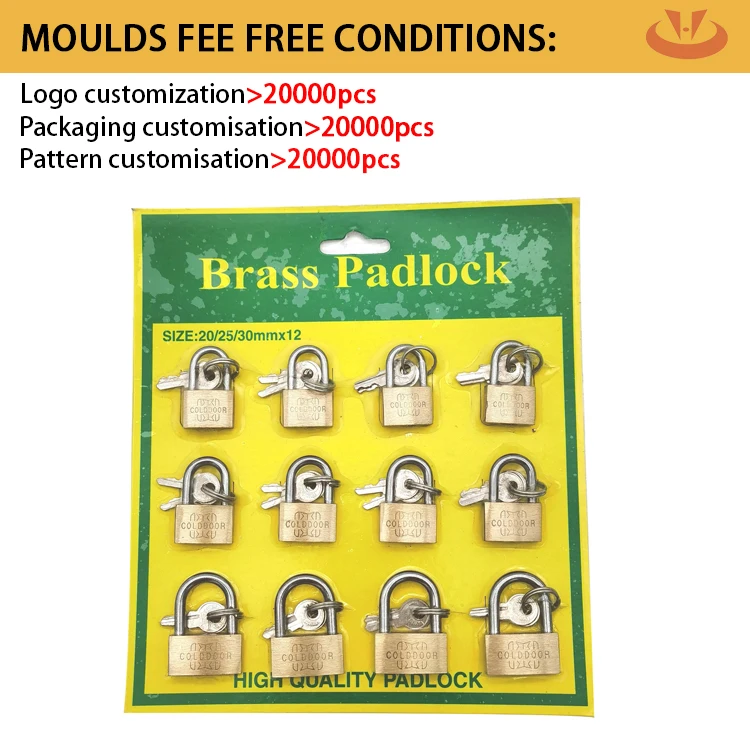 Cross Key Full Wrapped Mini Padlock Vintage Padlock 3 In 1 Tri Circle ...