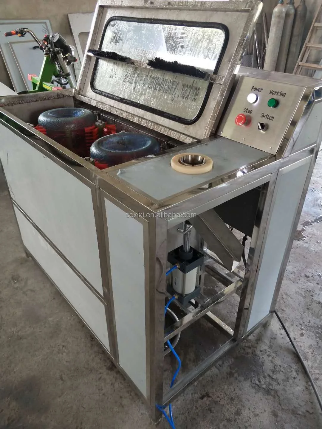 Semi Automatic 5 Gallon Bottle Decapping Washing Machine