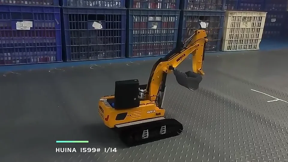 Latest Huina 1599 Rc Truck 1:14 24ch Alloy Engineering Car Adult ...