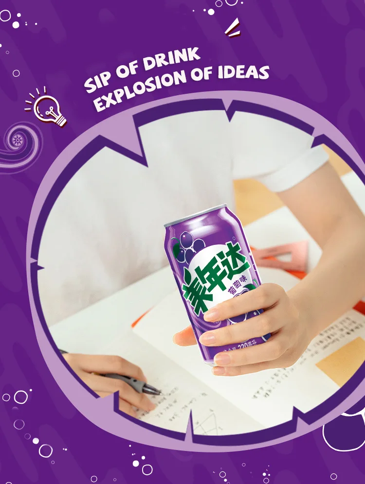 Wholesale Exotic Pepsi Mirinda Carbonated Drink 330ml Grape Flavor ...