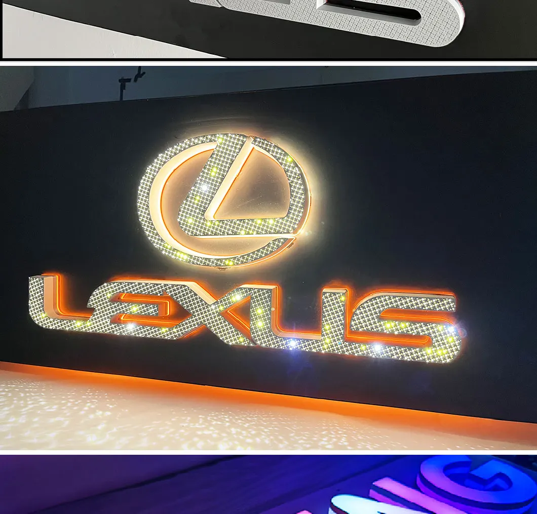 Factory 3d Front Lit & Side Lit Led Channel Letters Store Sign Logo ...