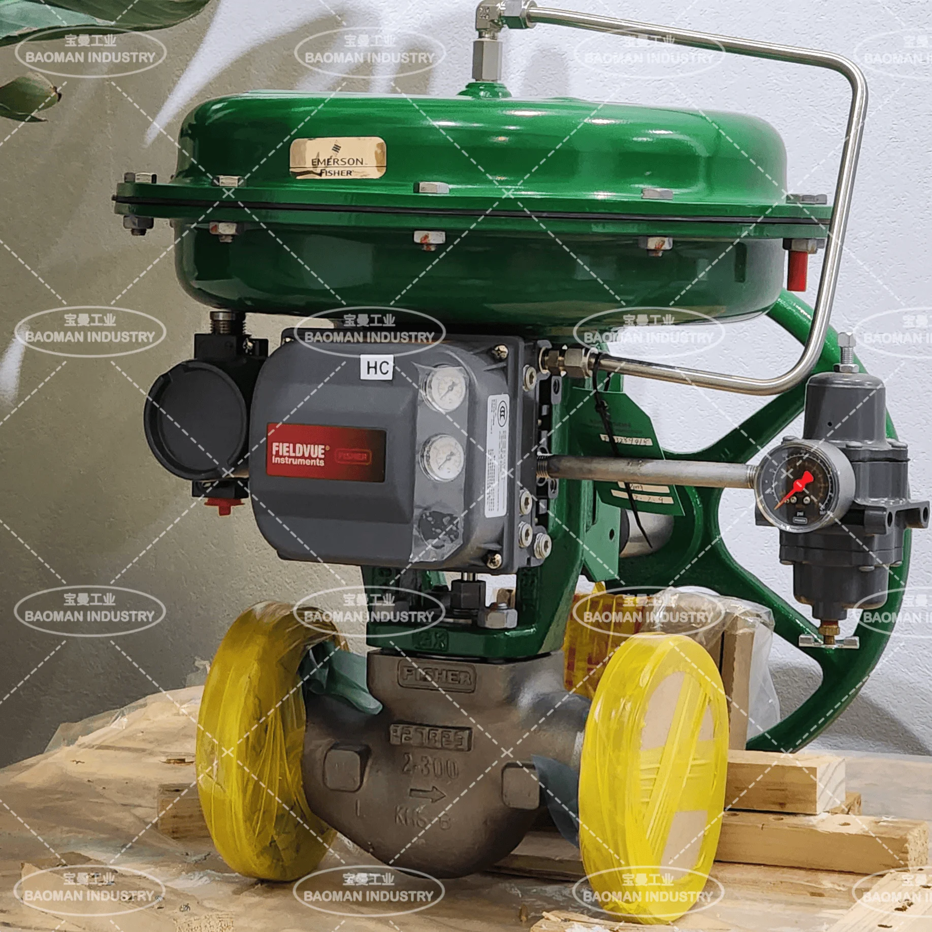 Fisher Linear Balanced Valve Plug Control Valves YD YS Three-Way Cage ...