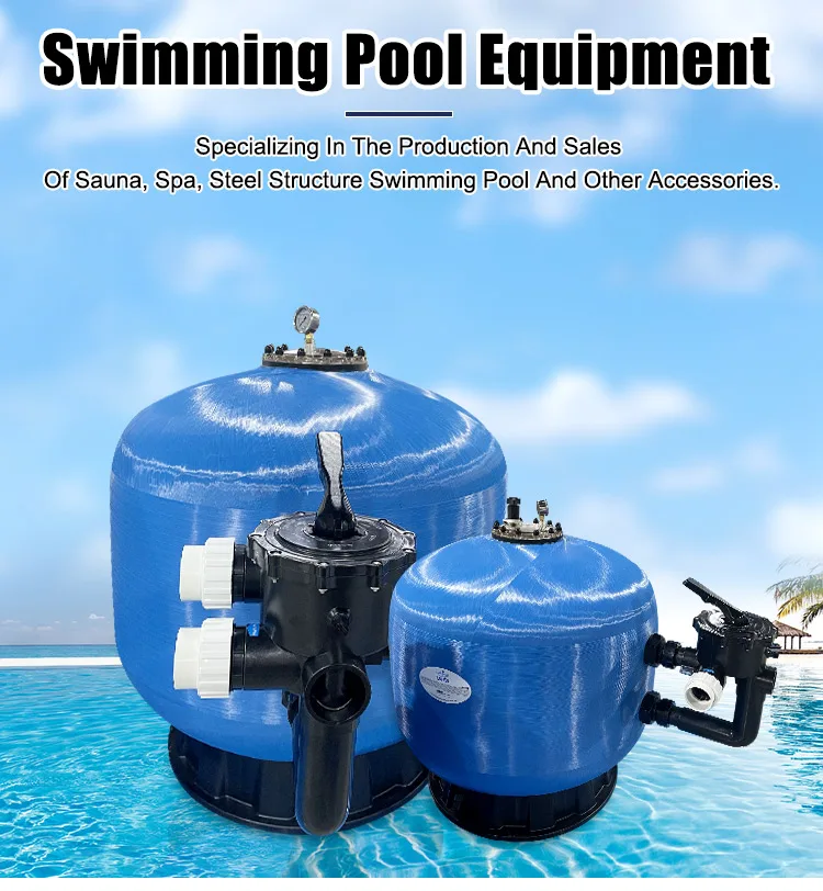 Fiberglass Side Mount Sand Media Filter For Swimming Pool Water ...