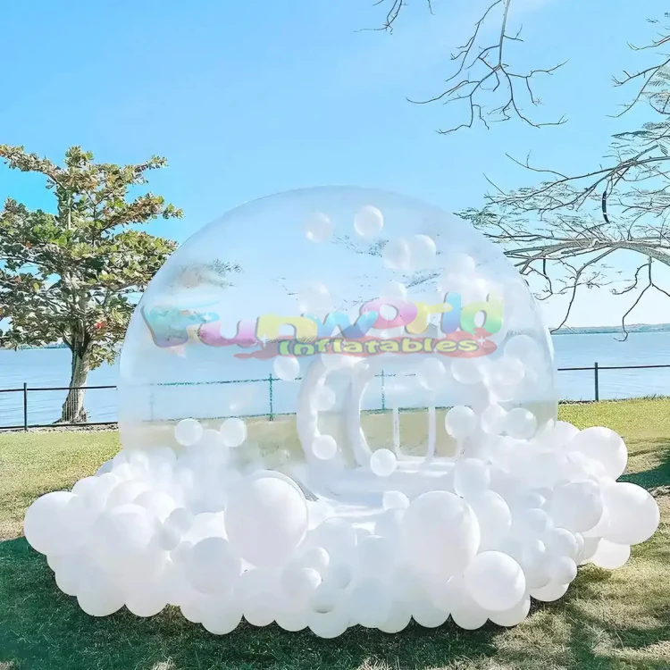 Kids Party Fun House Giant Transparent Casa Burbuja Inflable Igloo Dome ...
