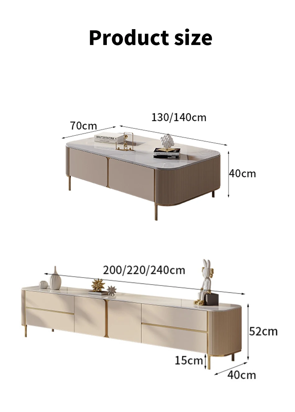 Modern Customized Hotel TV Stand Home Furniture TV Cabinet and Coffee ...