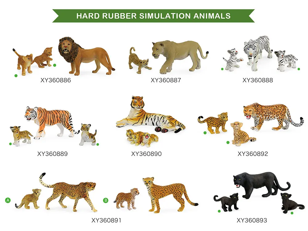 Pvc Animal Toys Set Mini Realistic Animal Leopard Toys Set For Kids Hot ...