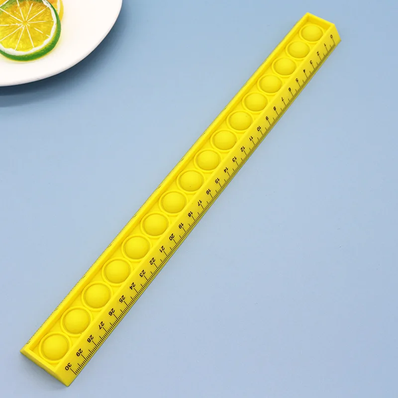 Silicone Anxiety Relief Stress Toy - Student Measuring Ruler