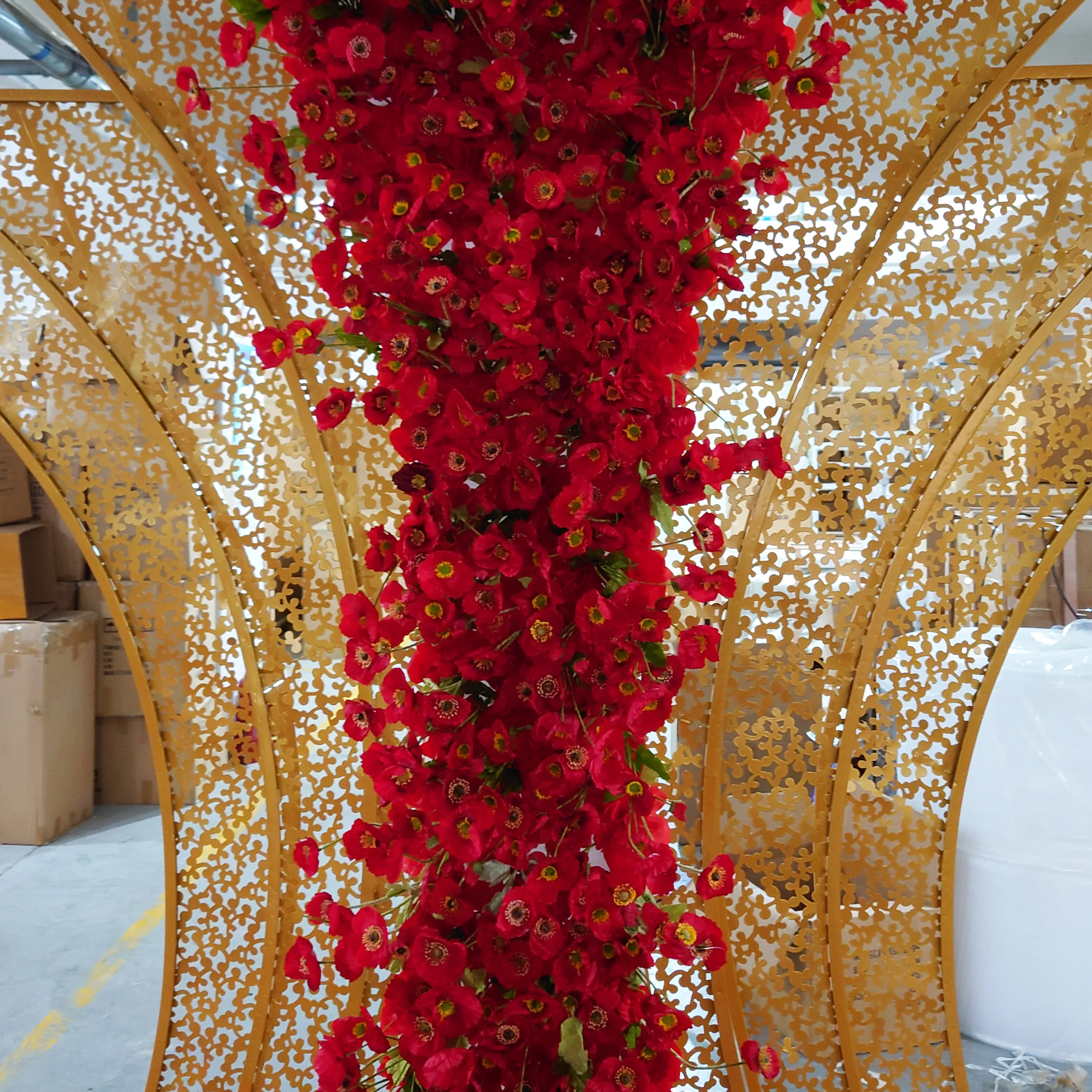 LFB2097 Wedding Backdrop Stage Event Decoration Backdrop Stand With Red ...