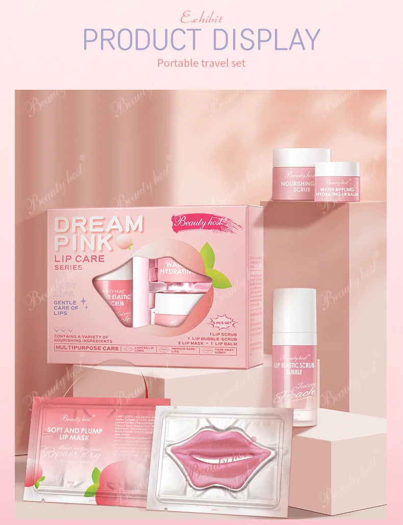 Natural Travel Lip Skin Care Set - Exfoliate & Moisturize