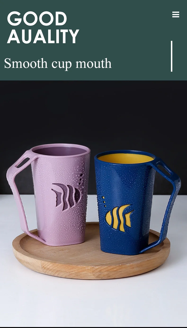 Cute Children's Toothbrush Cup Creative Mouthwash Cup With Handle ...