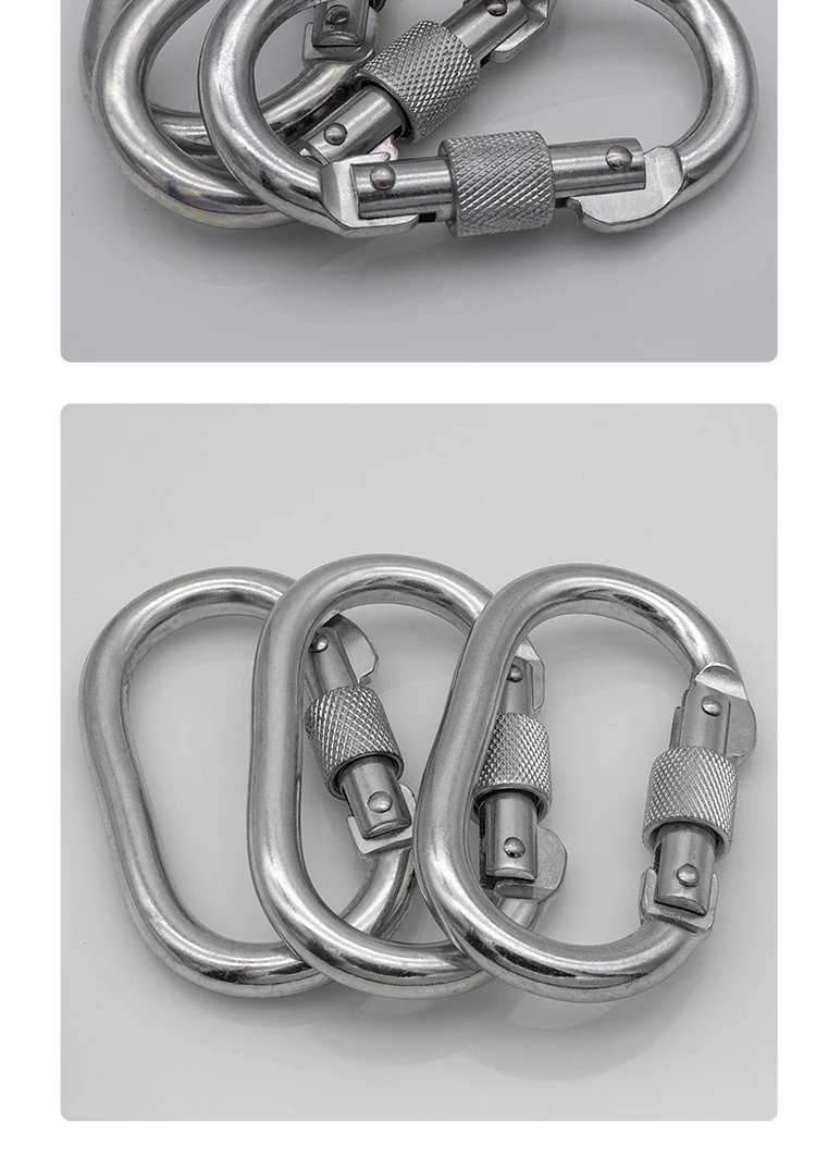 Custom JENSAN Chrome 23KN Carabiner Hook for Safety