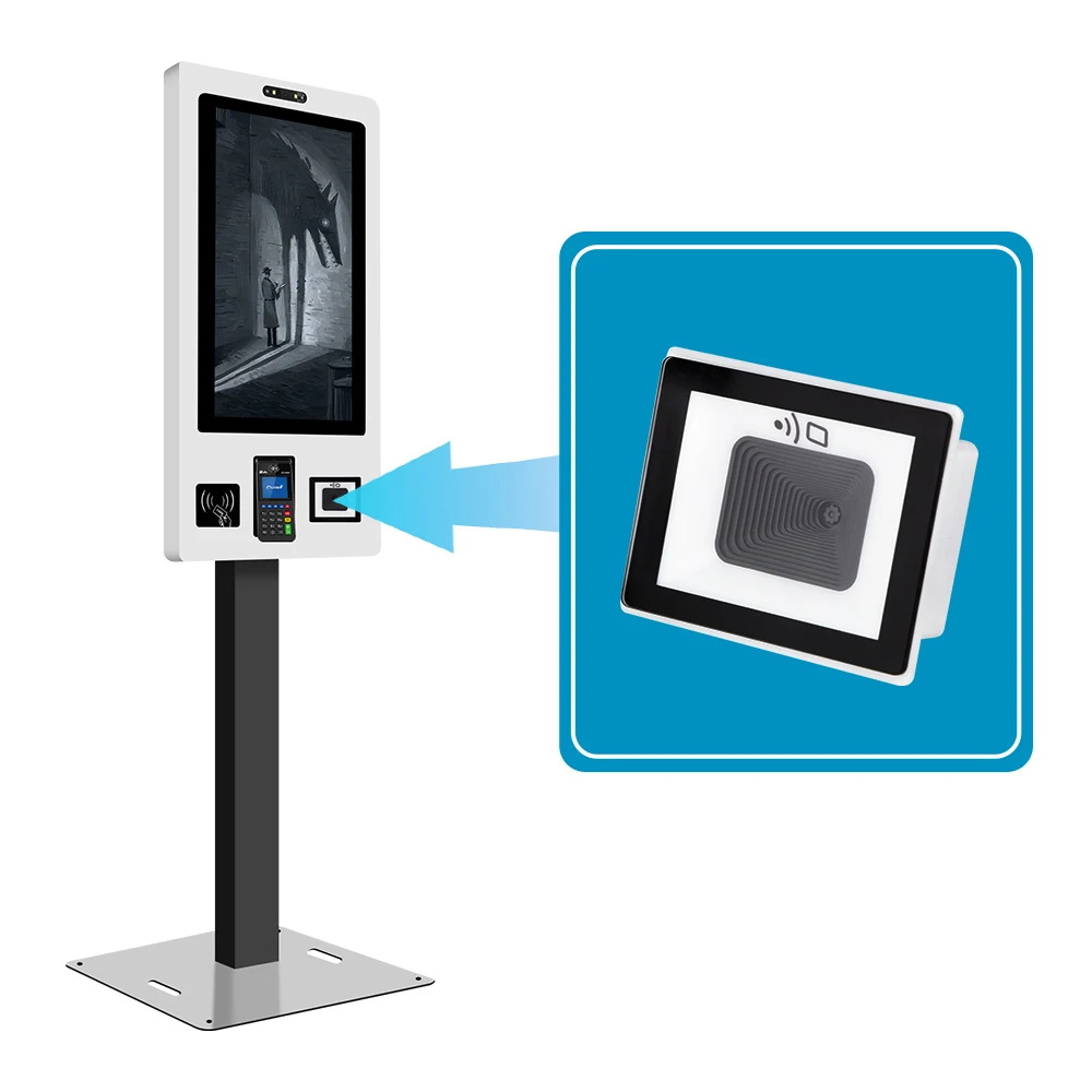 NFC 13.56Mhz Contactless IC Card Type A/B Card Reader 1D 2D QR Barcode ...