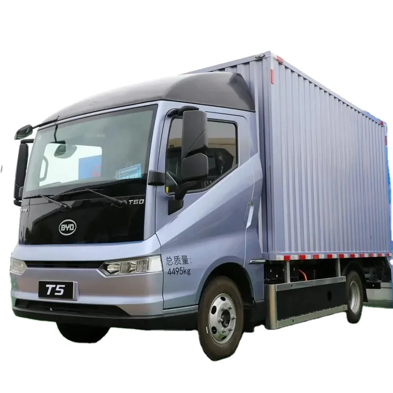 2024 BYD T5 electric light cargo Truck van light truck hybrid and pure electric for sale with ...