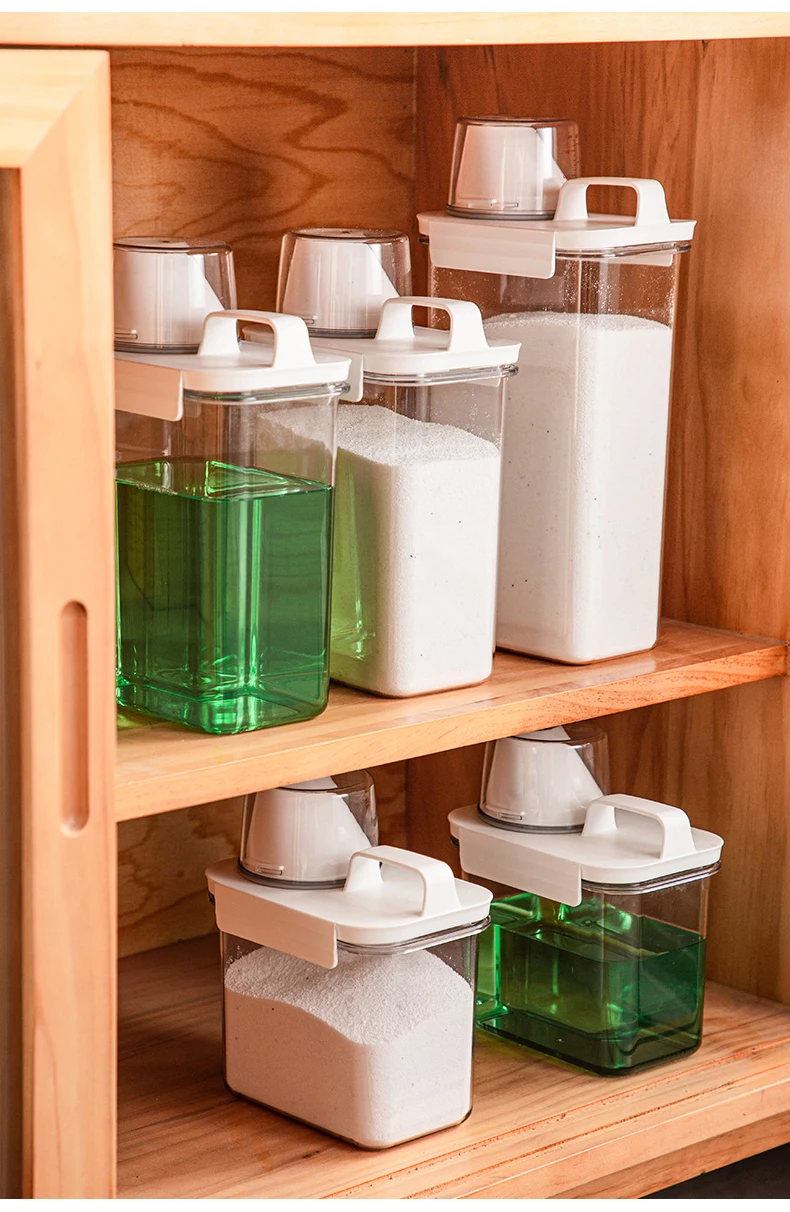 Plastic Airtight Food Safe Storage Boxes for Laundry Liquid