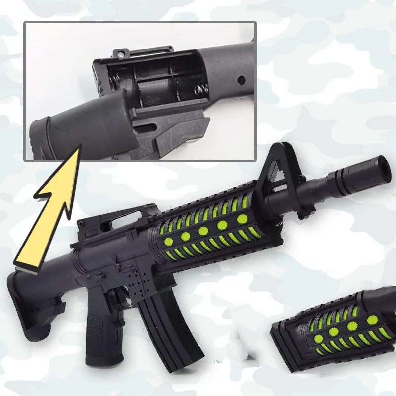 Cheap Glowing Light Submachine Gun Plastic Musical Rifle Electric ...