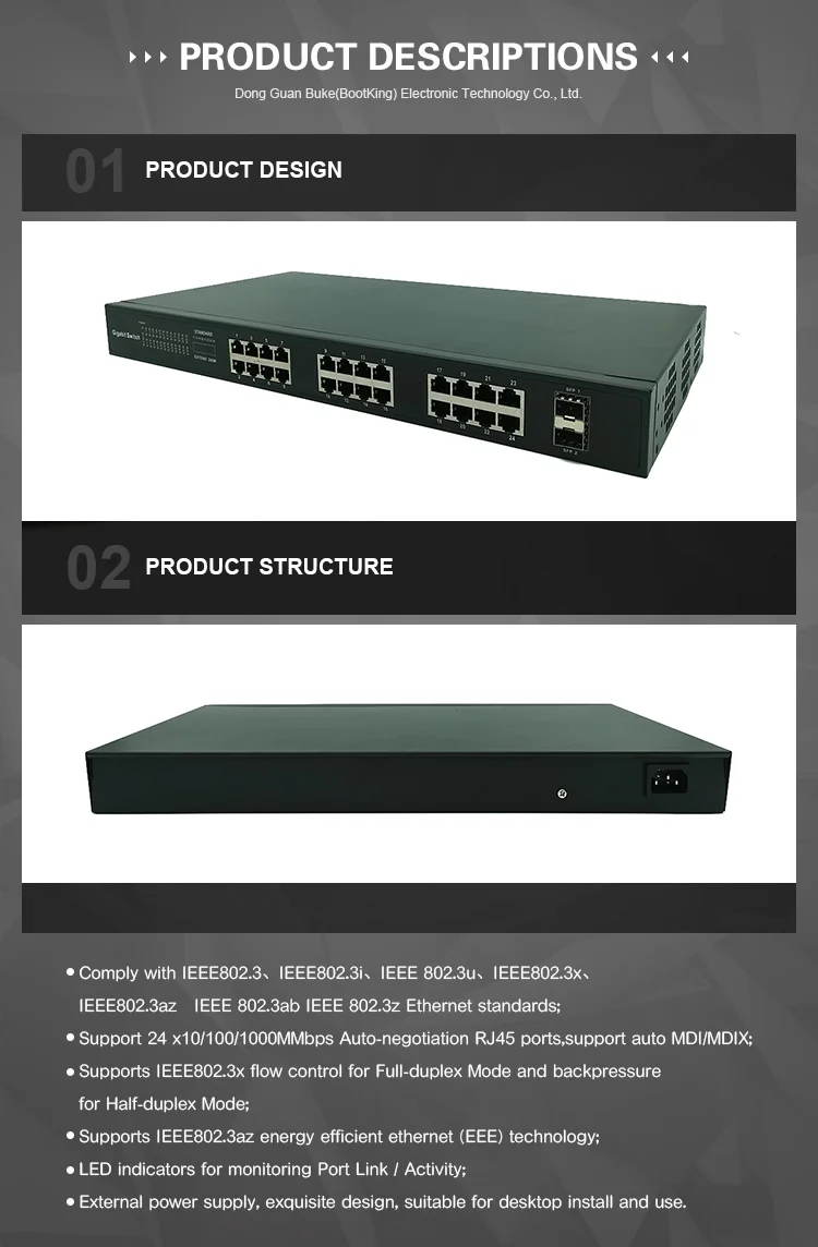 Original New 24 Port Ethernet Switch With 2 Sfp The Best Price All ...