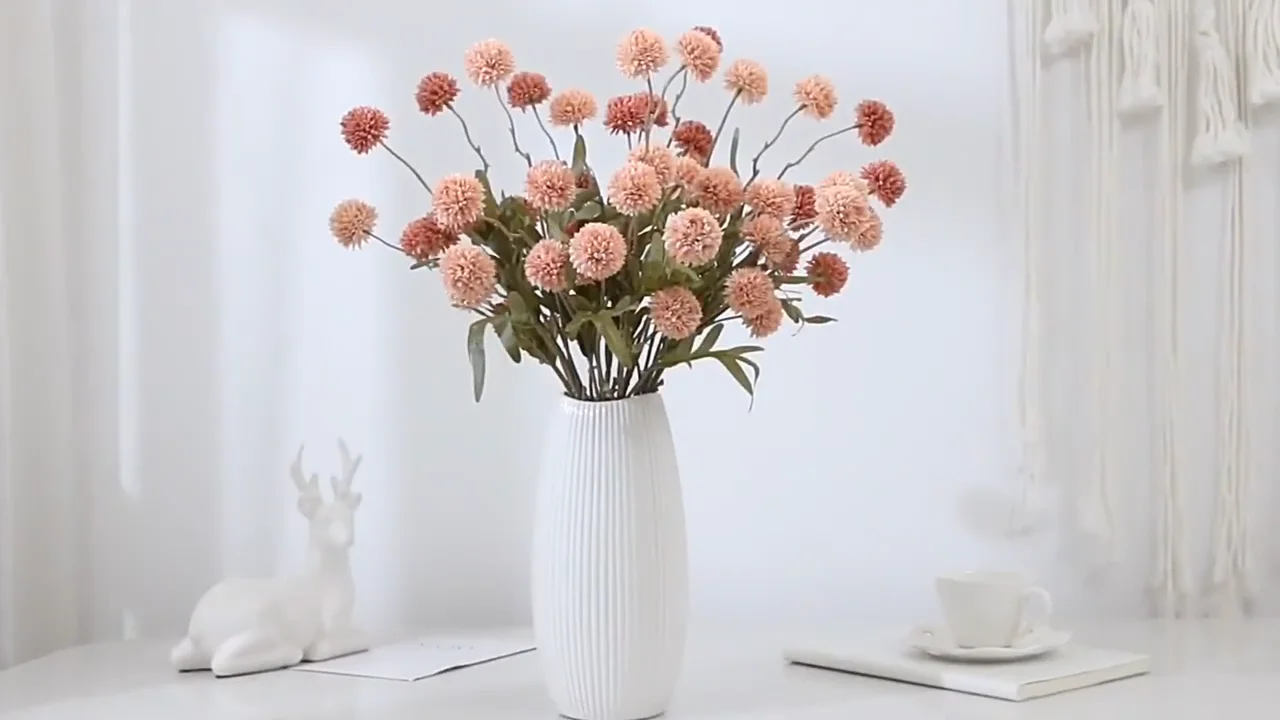 Merlin Living Ceramic Matte White Vase Set Natural Rough Surface ...