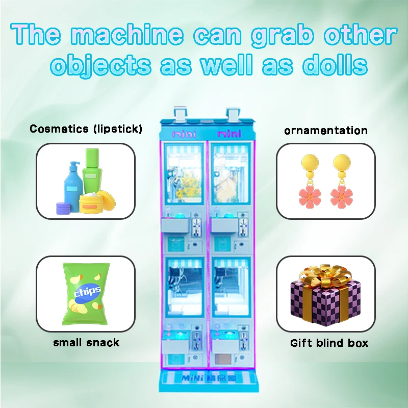 Mini Claw Machine with Credit Card Reader - Arcade Game