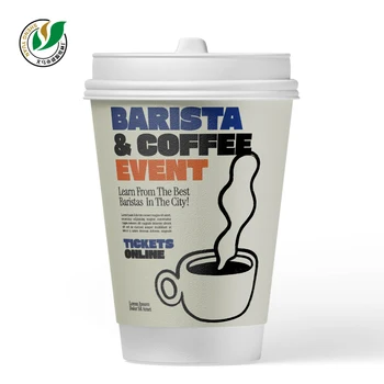 12oz Creative Print Patterns Disposable Paper Cup Biodegradable Paper ...