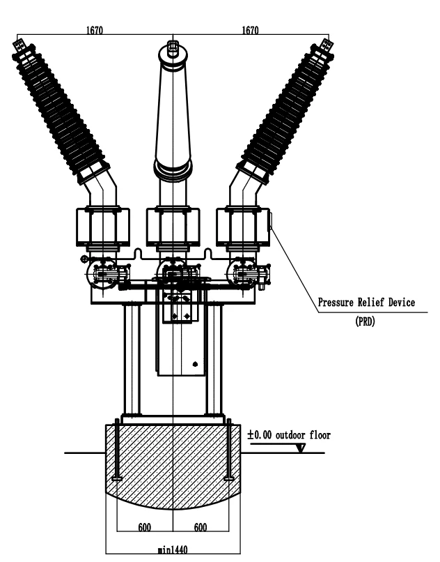 3 Phase Outdoor 110KV 123KV 145KV HGIS Hybrid SF6 Gas Insulated ...