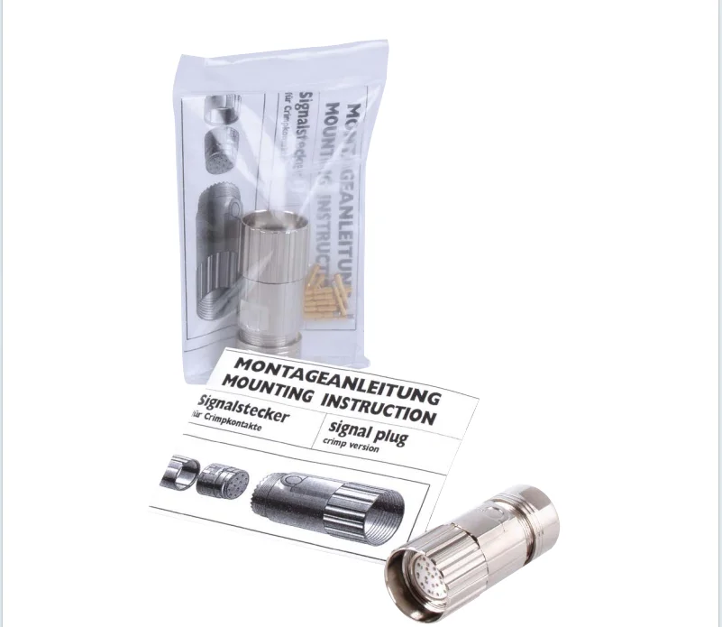 TE Intercontec M23 signal encoder connector seat servo motor connector ...