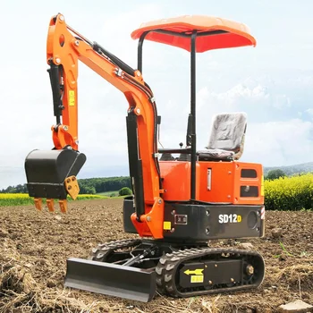 Small Mini Excavator 1000kg Fully Hydraulic Digger/digging Machine For ...