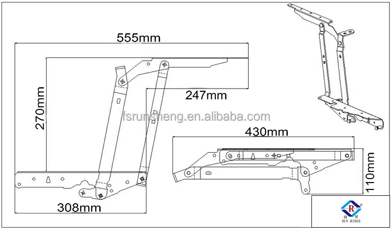 Furniture Multifunctional Lift Top Coffee Table Modern Luxury Square ...