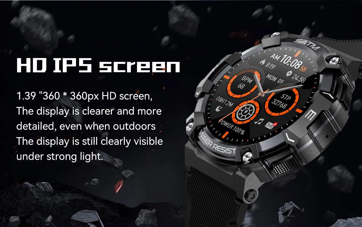 Pg666 2024 Men Smartwatch Amoled Show Hd Touch Screen Blue Tooth Call Blood Oxygen Fitness ...