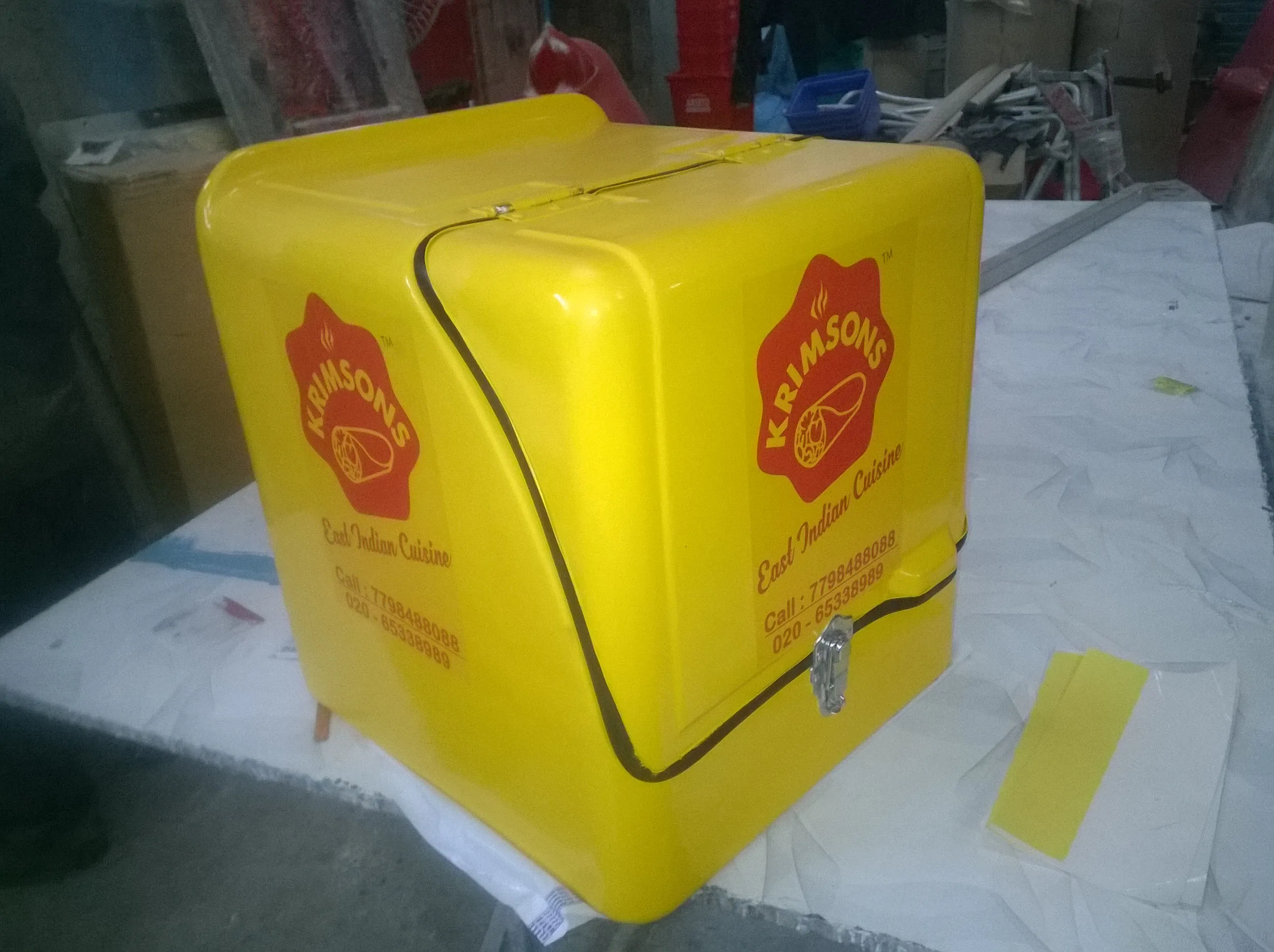 2023 Premium Quality Fibreglass Bike Delivery Box For Carrying Milk And ...