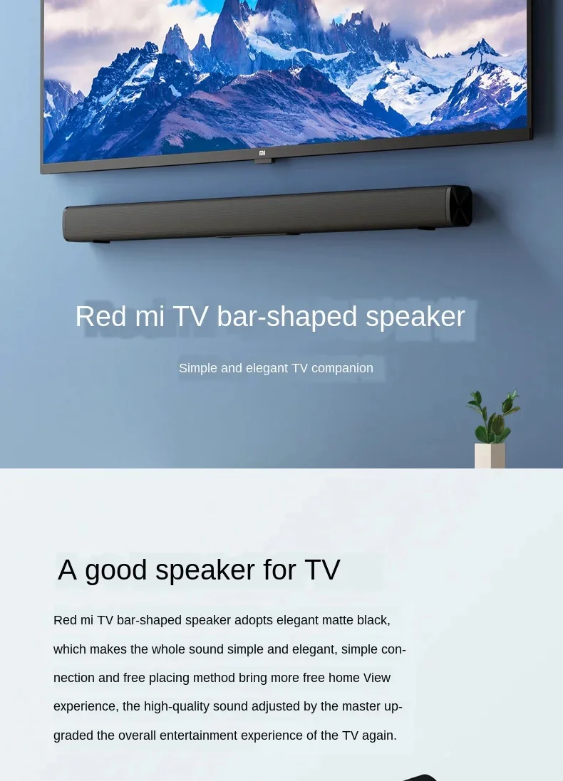 Xiaomi Redmi 30w Tv Speaker Tv Sound Bar Wired and Wireless Bluetooth 5 ...
