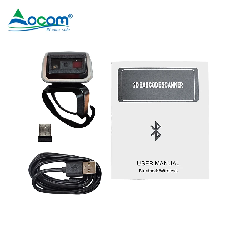 Outdoor Wireless Mini Finger Qr BarCode Reader Portable Wearable Ring ...