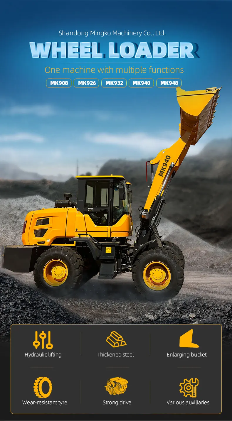 Official Mingko High Performance 5 Ton Wheel Loaders For Sale - Buy ...