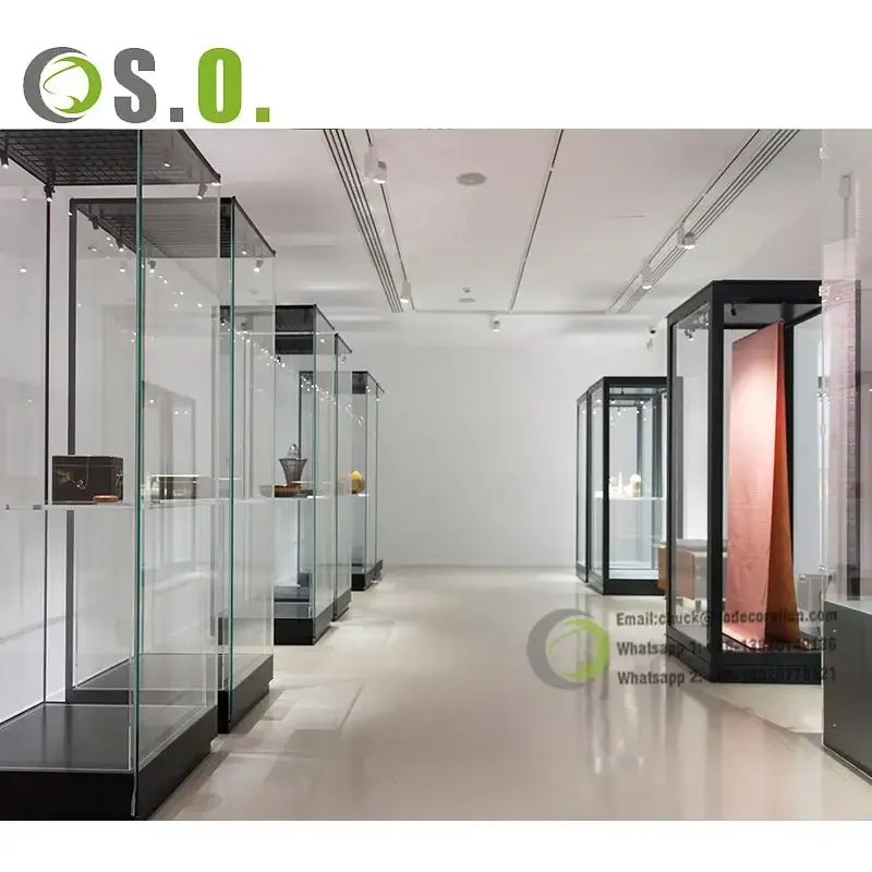 High Quality Museum Glass Showcase Display Case Cabinet - Buy Museum ...