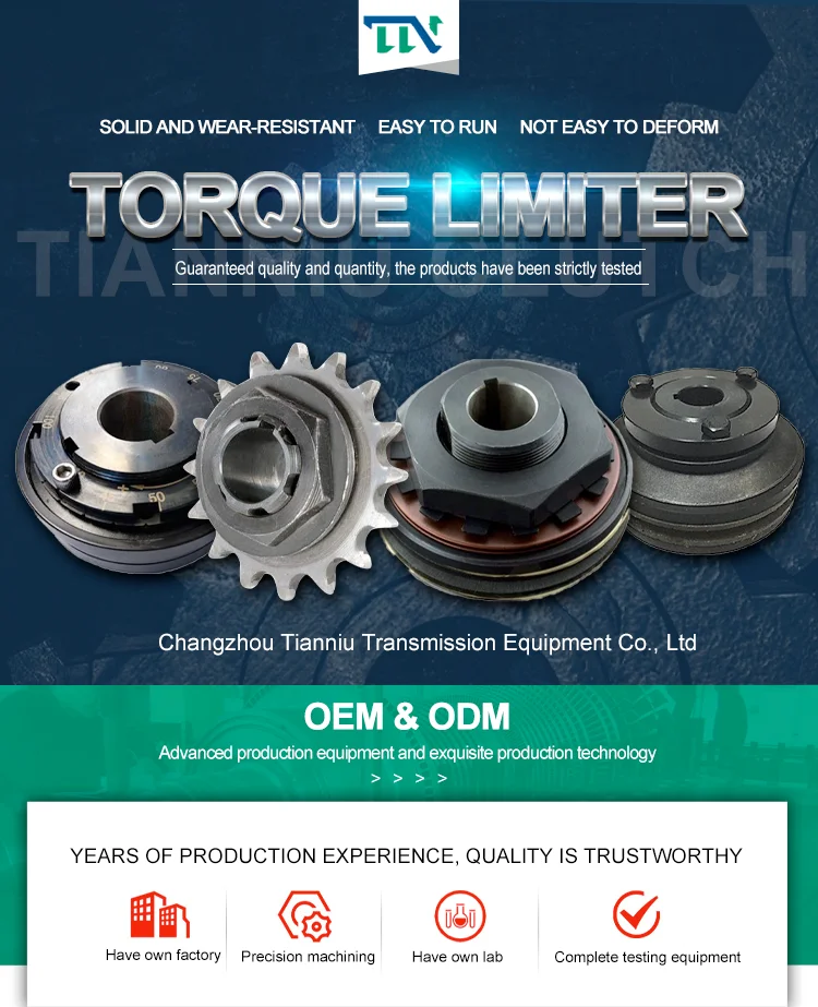TL250-1 Friction Rigid Type PTO Torque Limiter Coupling