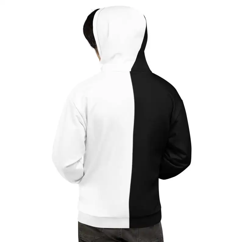 Wholesale 2 Toned Split Satin Lined Hoodie - Customized Sweatsuit