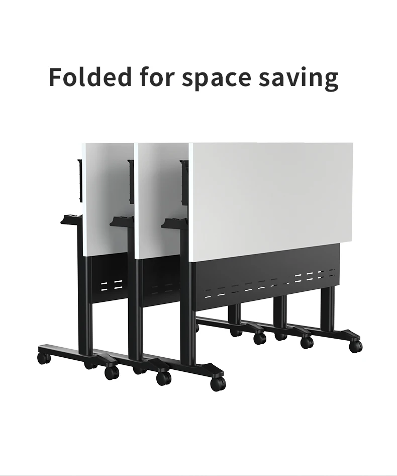 Meeting Table with Movable Folding Activity Wheels - JIAMUU+
