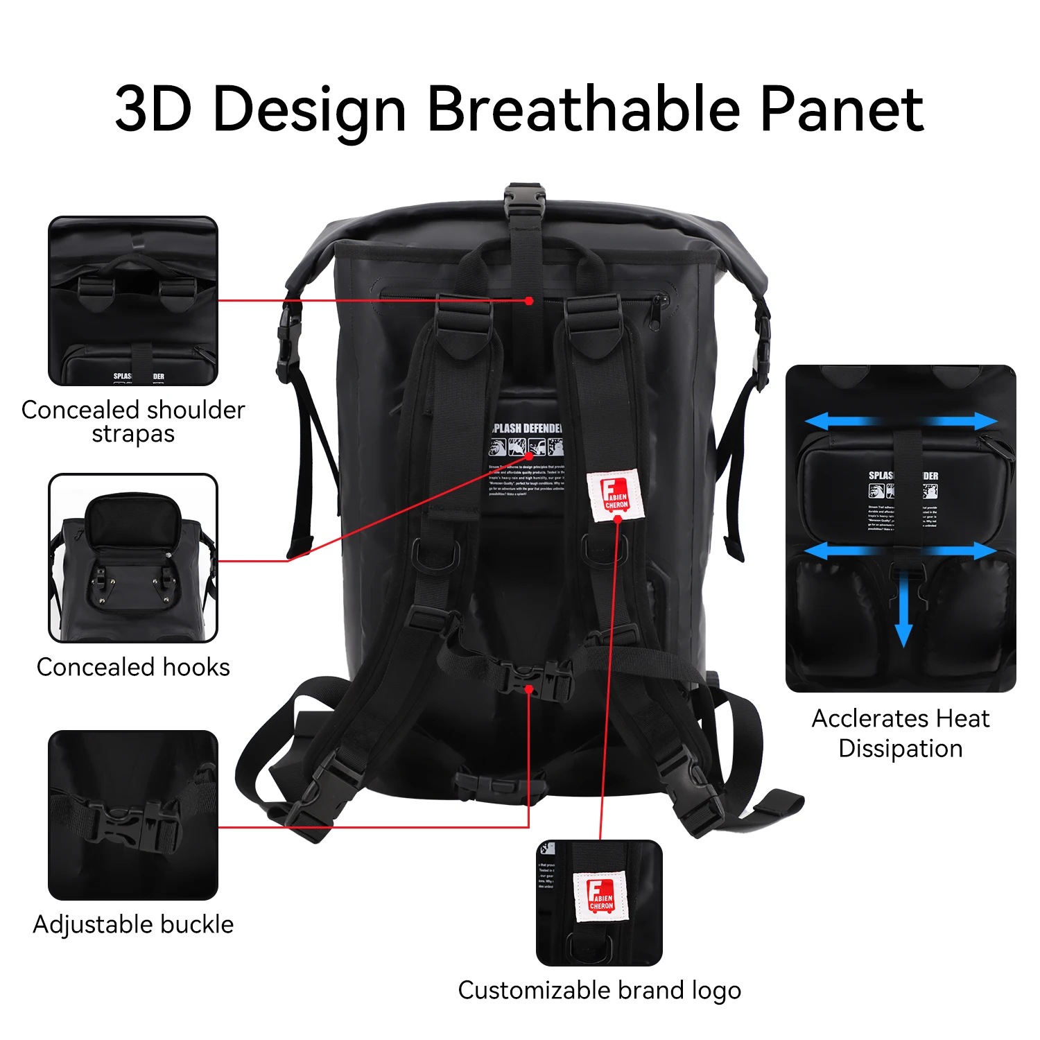 Wholesale Custom Roll Top Double Pvc Tarpaulin Dry Camping Back Pack ...