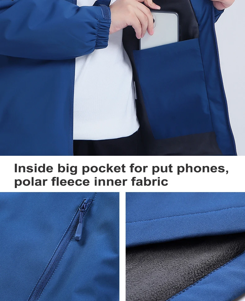 Custom Company Logo Windproof Hiking Coat Hooded Outdoor Waterproof ...