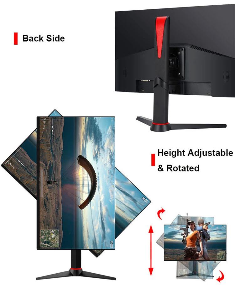 24 Inch Gaming Monitor 144hz 1ms With Rotated Stand 2560*1440 2k ...