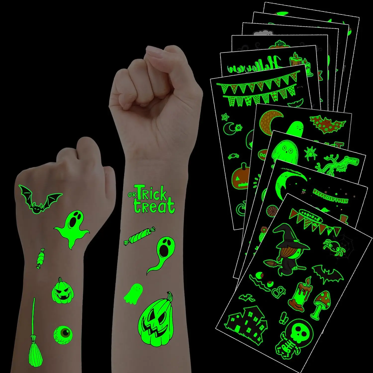 Customized Temporary Body Glitter Face Art Kids Luminous Tattoos ...