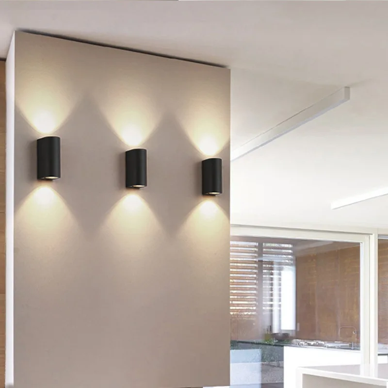 Modern Simple Outdoor Garden LED Wall Light Fixture Aluminum IP65 Water ...
