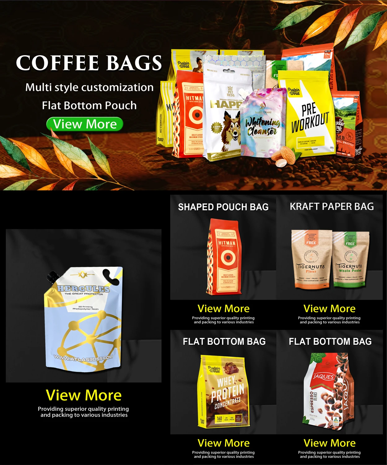 Resealable Zipper Powder Pouch Whey Protein Aluminum Foil