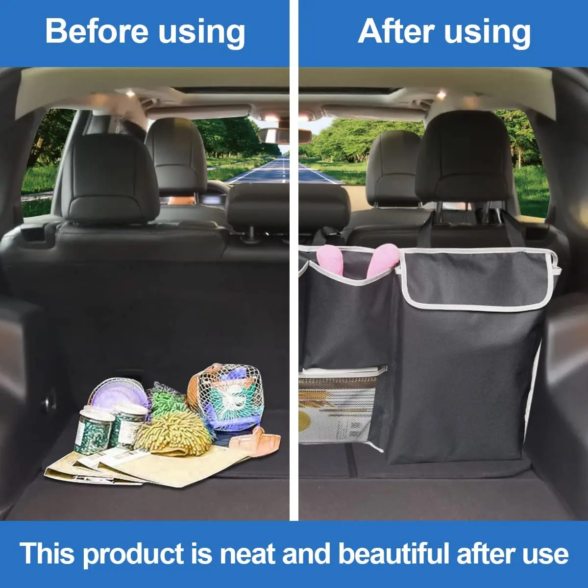 Factory Custom Backseat Hanging Car Storage Bag Back Seat Organizer for ...