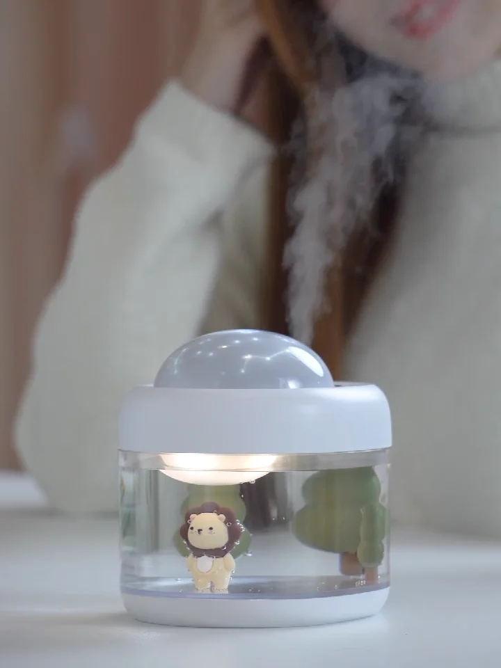 New Creative 3 In 1 Projection Ultrasonic Air Humidifier 500ml Water ...