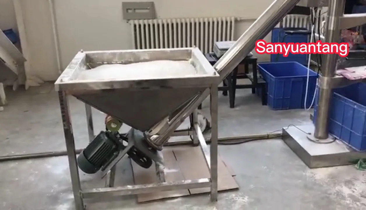 304 Stainless Steel Powder Screw Conveyor Grain Spiral Feeder Screw ...