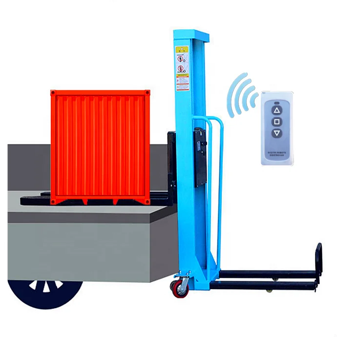 500kg 1000kg Self Loading Lifting Forklift Electric Stacker Self Load ...