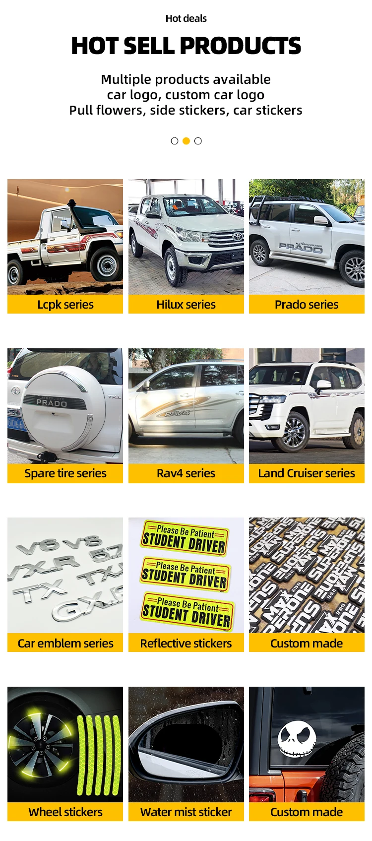 Car Decal Stickers - Customized Vinyl for 2014 Toyota Hilux