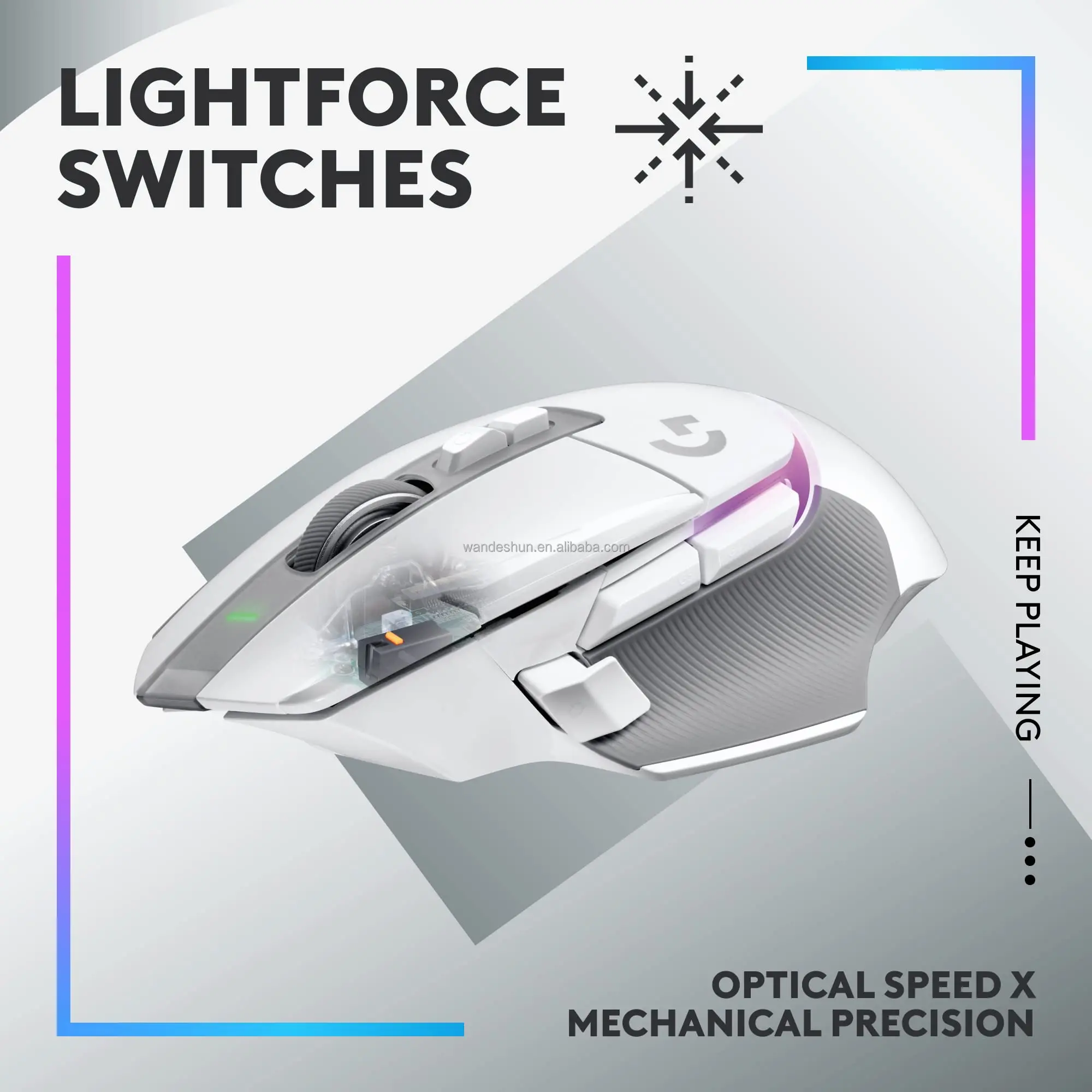 Original for Logitech G502X PLUS USB Wireless Gaming Mouse Right Long ...